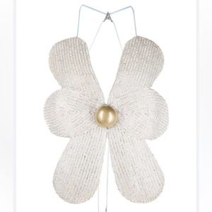 AREA | Tops | Area Nyc Crystal Embellished Flower Top Rare | Poshmark